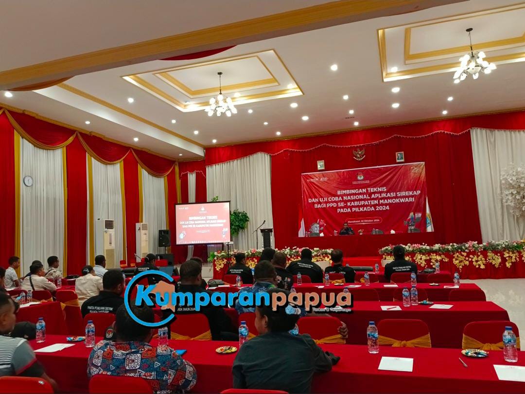 KPU Manokwari Gelar Bimtek dan Uji Coba Nasional Aplikasi SIREKAP Bagi PPD Se-kabupaten ...